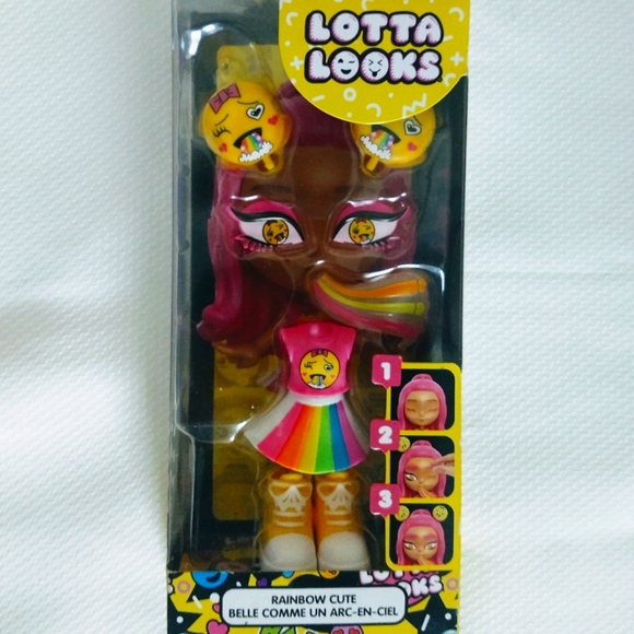 Lotta Looks | Toys | Mattel Lotta Looks Rainbow Cute Mood Accessory Set ...
